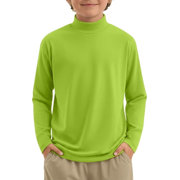 Abcomgle Boys Long Sleeve Tops 10-12 Trendy Fall Mock Neck Shirts for ...