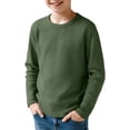 Abcomgle Boys Shirts Long Sleeve Size 10-12 Thermal Crewneck T-Shirts ...