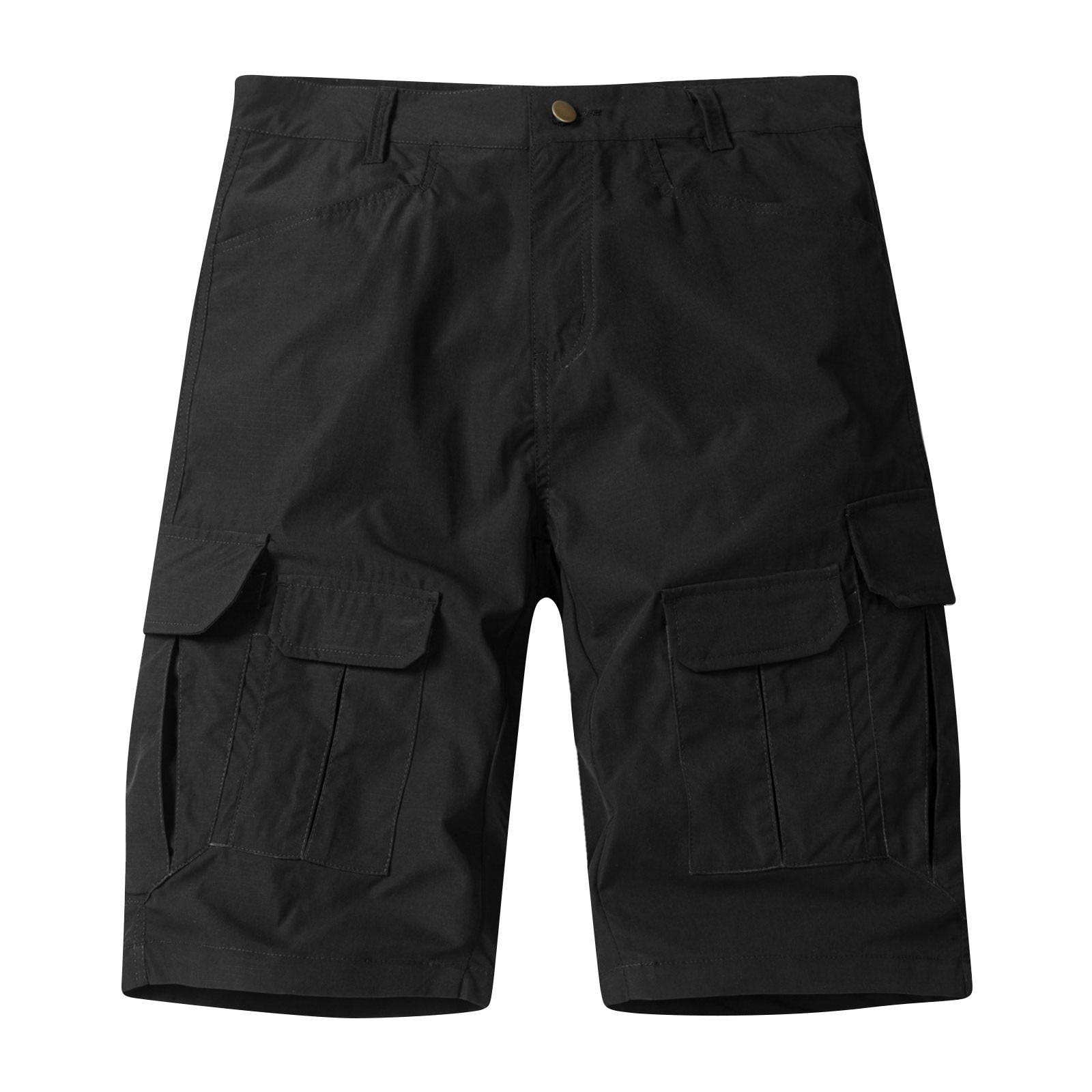 Abcomgle Cargo Work Shorts for Men Elastic Waist Beach Shorts Summer ...