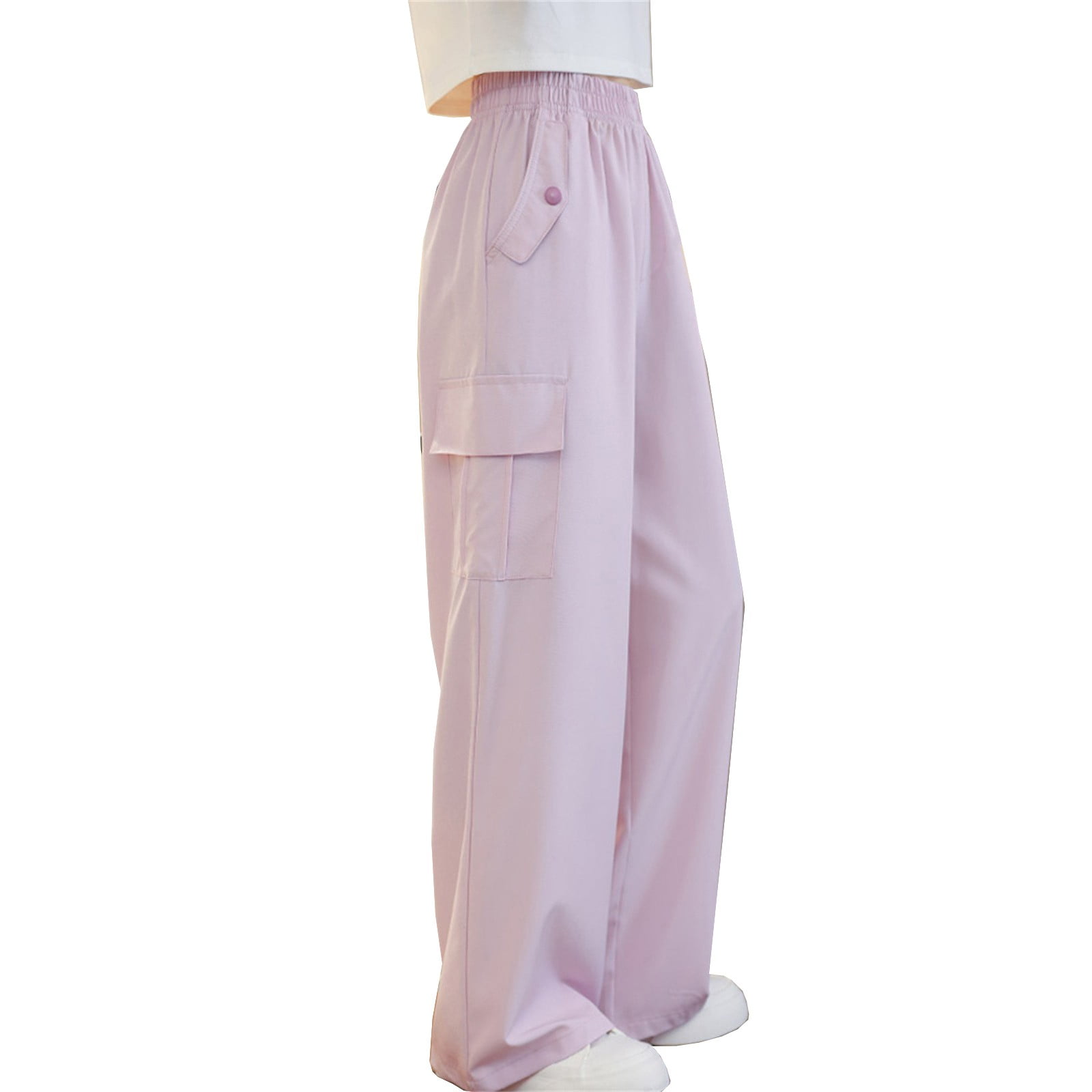 Abcomgle Girls Cargo Pants Size 14-16 Cute Casual Baggy Joggers for ...