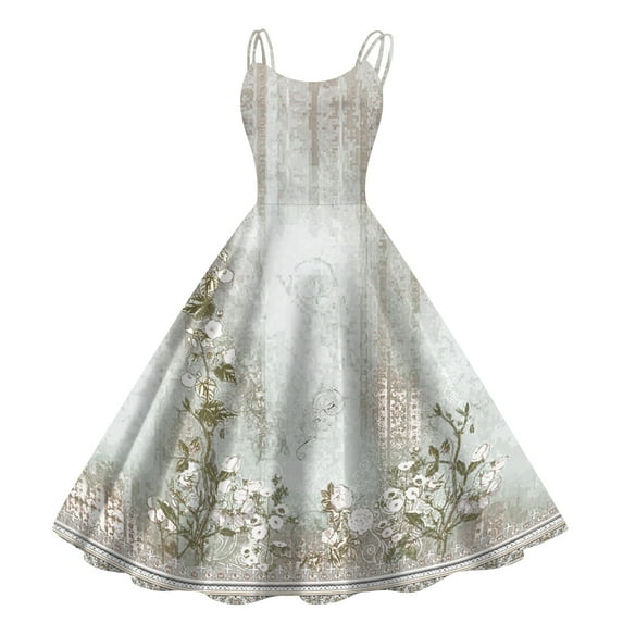 Abcomgle Girls Dresses Casual A-Line Sleeveless Camisole Dresses ...