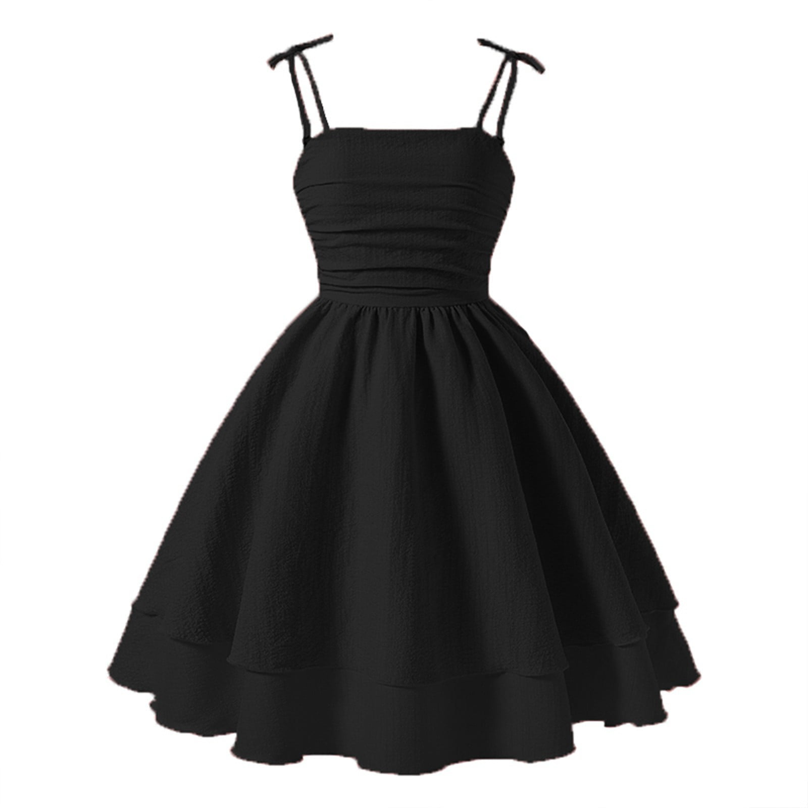 Abcomgle Girls Dresses Size 14 Tie Shoulder Adjustable Spaghetti Strap ...