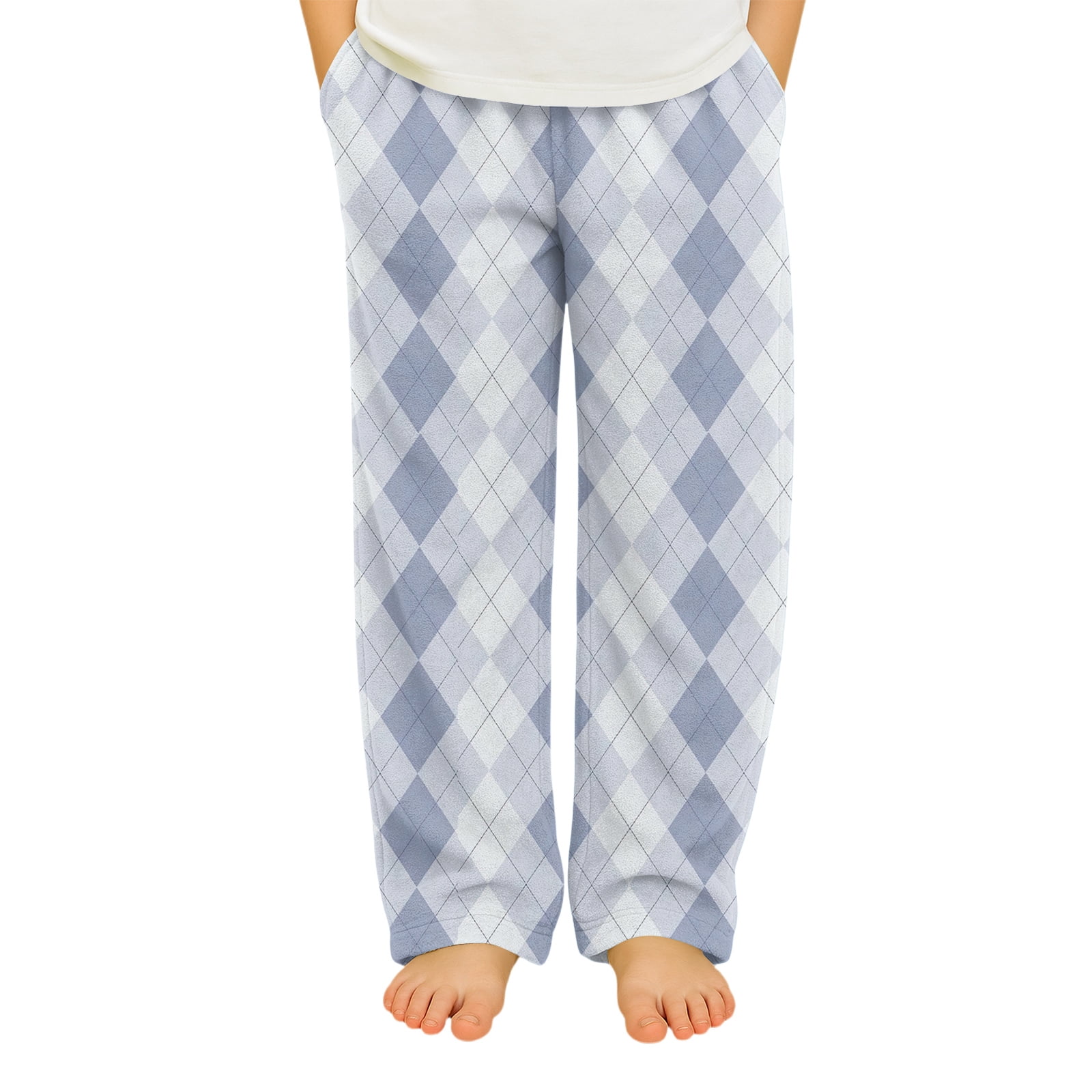 Abcomgle Girls Fleece Pajama Pants Size 10-12 Flannel Plaid Pajama ...