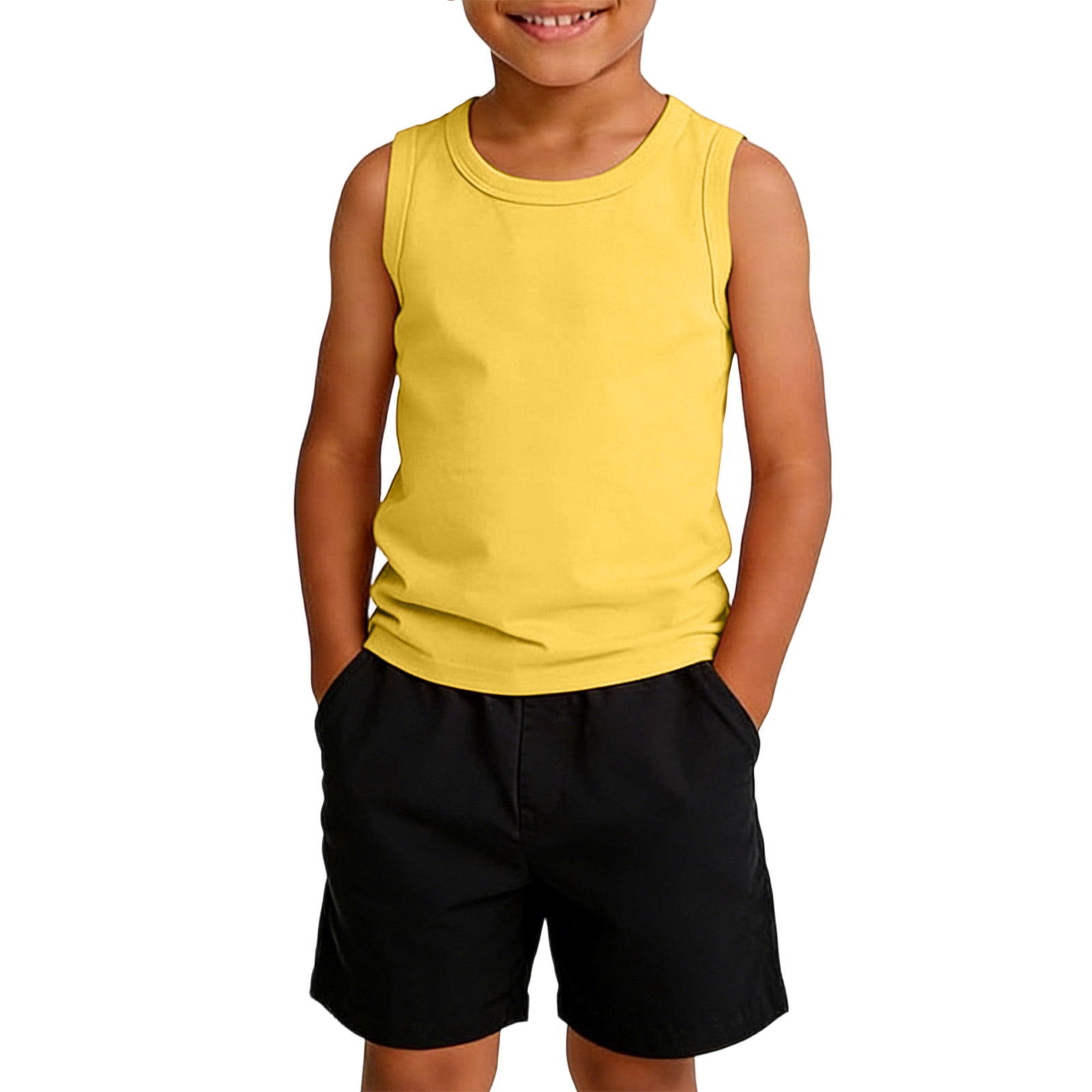 Abcomgle Kids Tank Tops for Boys Sleeveless Casual Summer Teens Boys ...