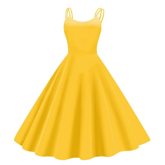 Abcomgle Summer Dress for Girls 14-16 Casual A-Line Sleeveless Midi ...