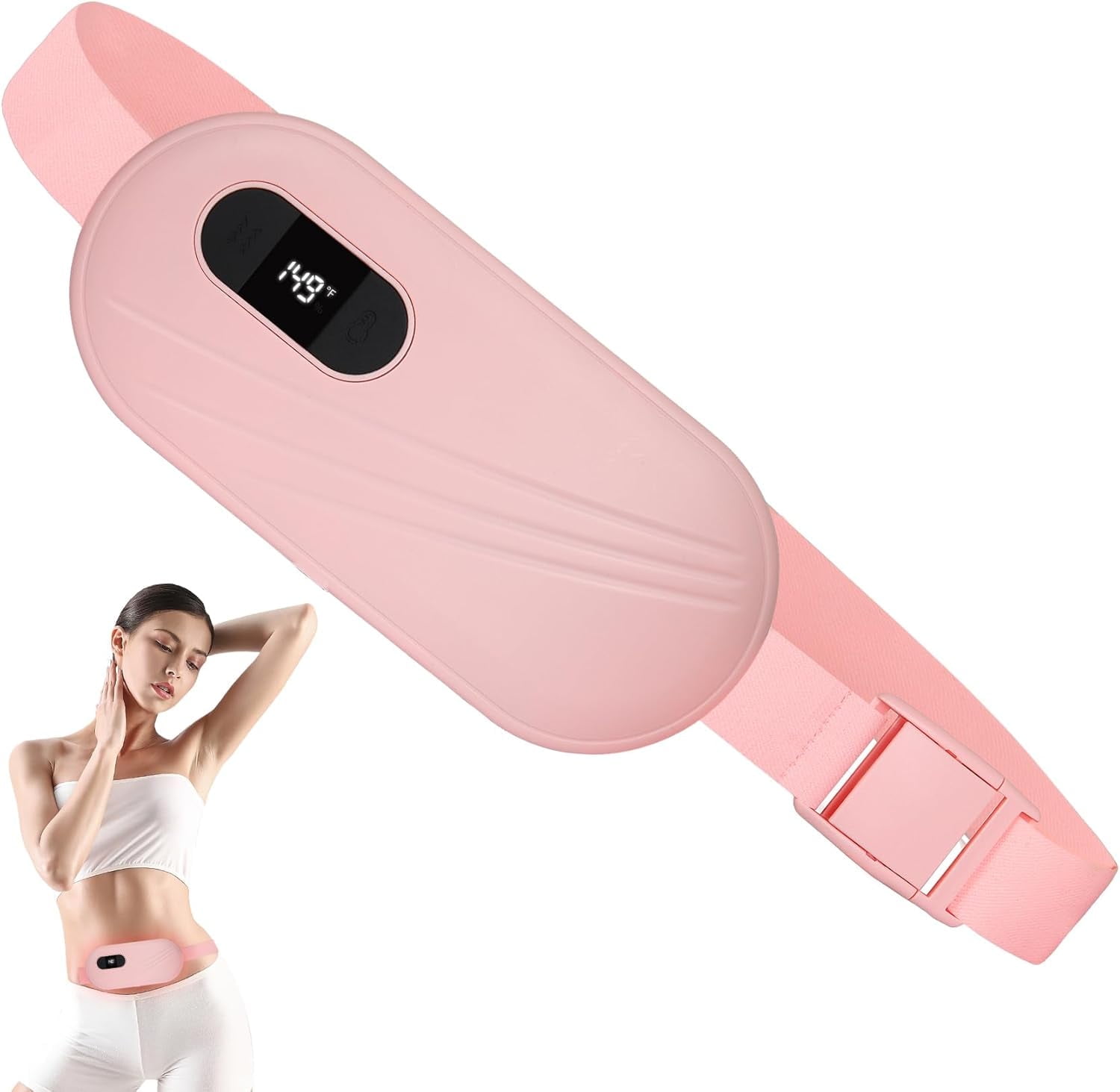 Stomach Heating Pad for Period, Warm Uterus Waist Belt, Heating Pad for ...