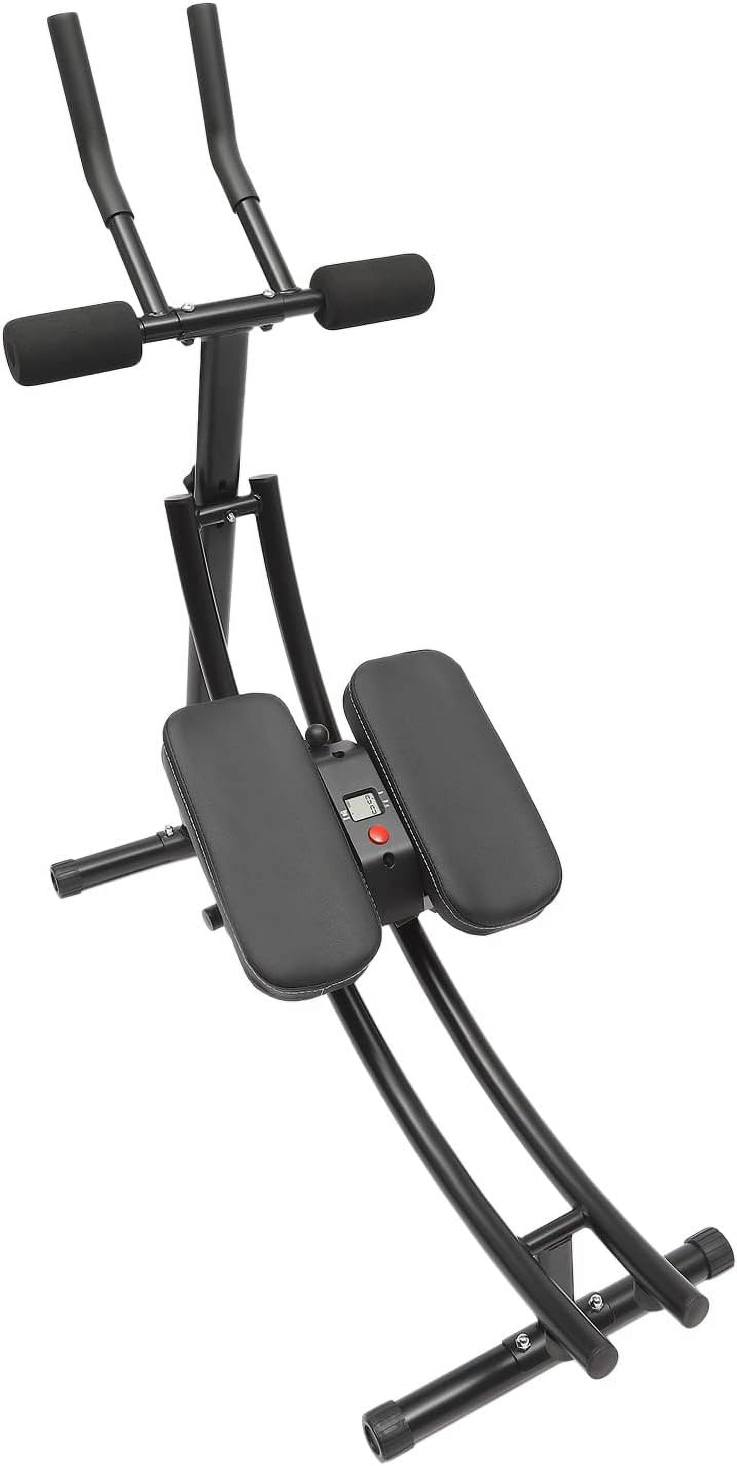 Abdominal Crunch Coaster Trainer, Height Adjustable Ab Trainer with LCD ...