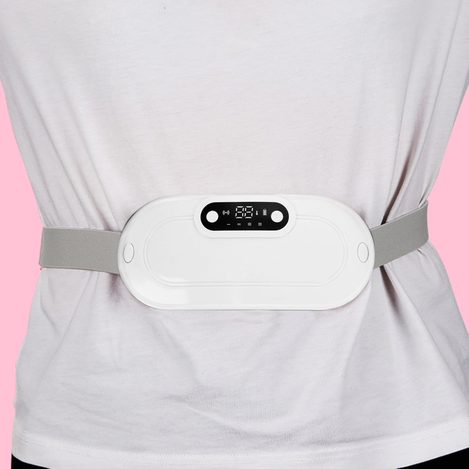Abdominal Massage Machine, 4 Vibration/3-speed Heating Modes, Abdominal ...