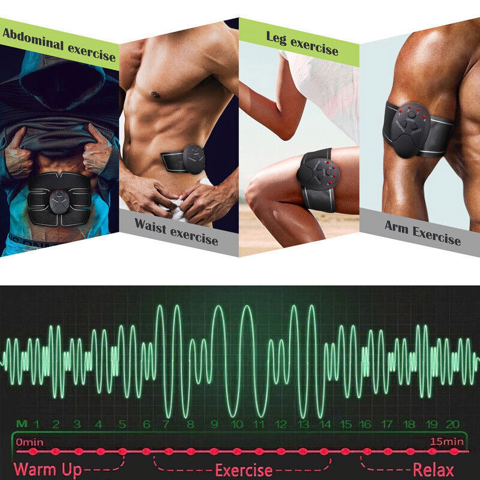 Abdominal Muscle Trainer Stimulator EMS Hip Buttocks Lifter Training ...