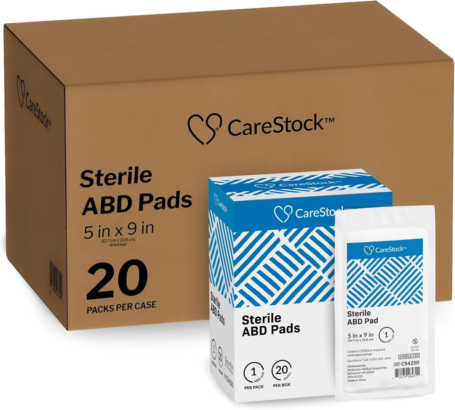 Abdominal Pads 5x9 in [400-Pack] Sterile ABD Pads, Extra Absorbent ...