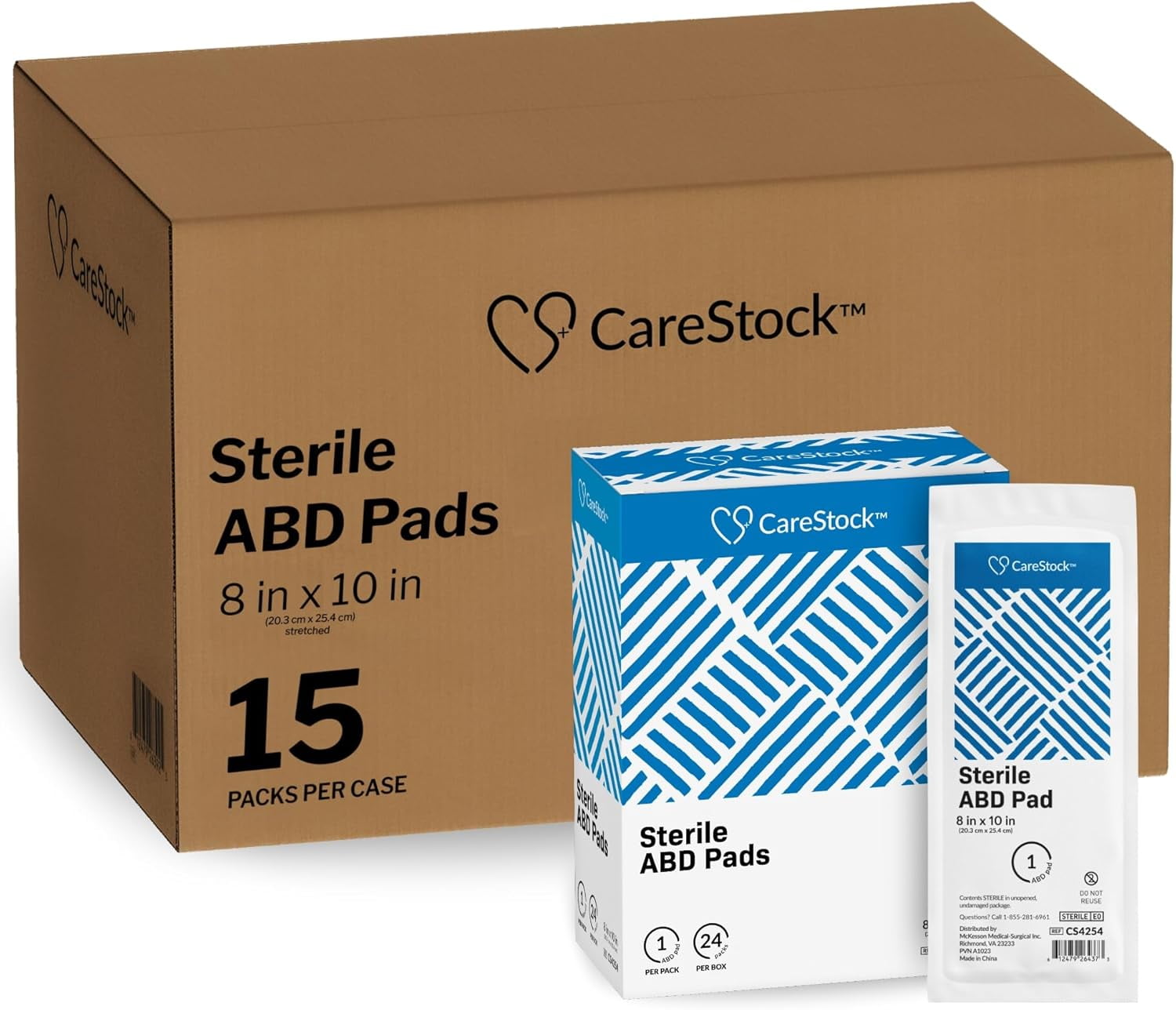 Abdominal Pads 8x10 in [360-Pack] Sterile ABD Pads, Extra Absorbent ...