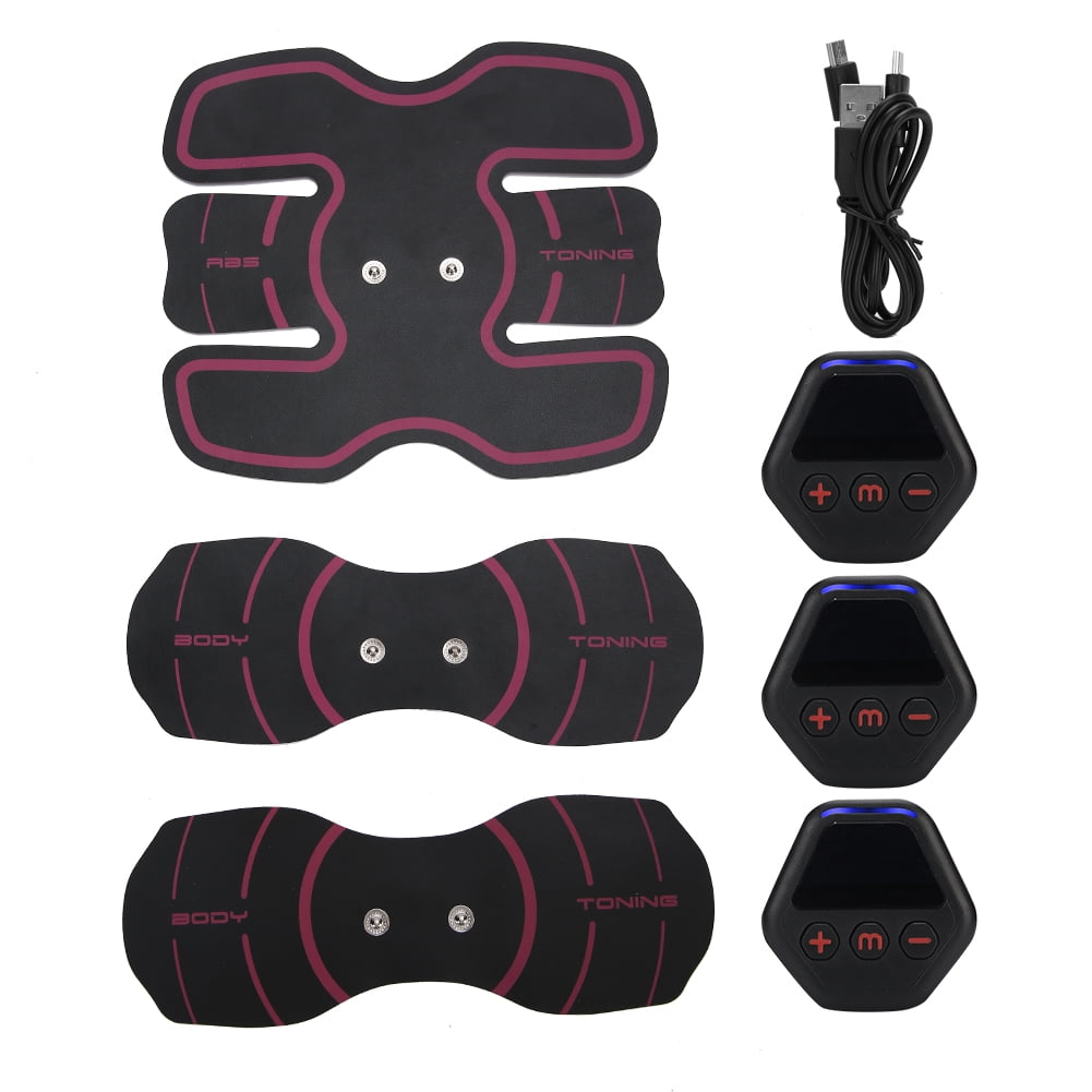 Abdominal Stimulator Body Muscle Toning Trainer Abs Arm Stimulator EMS ...