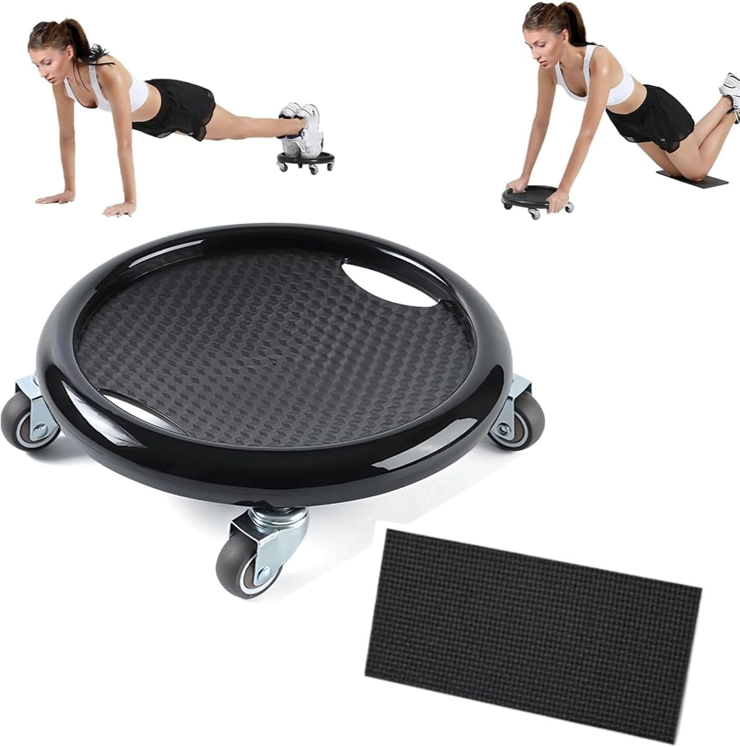 Abdominal Wheel Board with Mat, Multifunctional Ab Roller Wheel, 360 ...