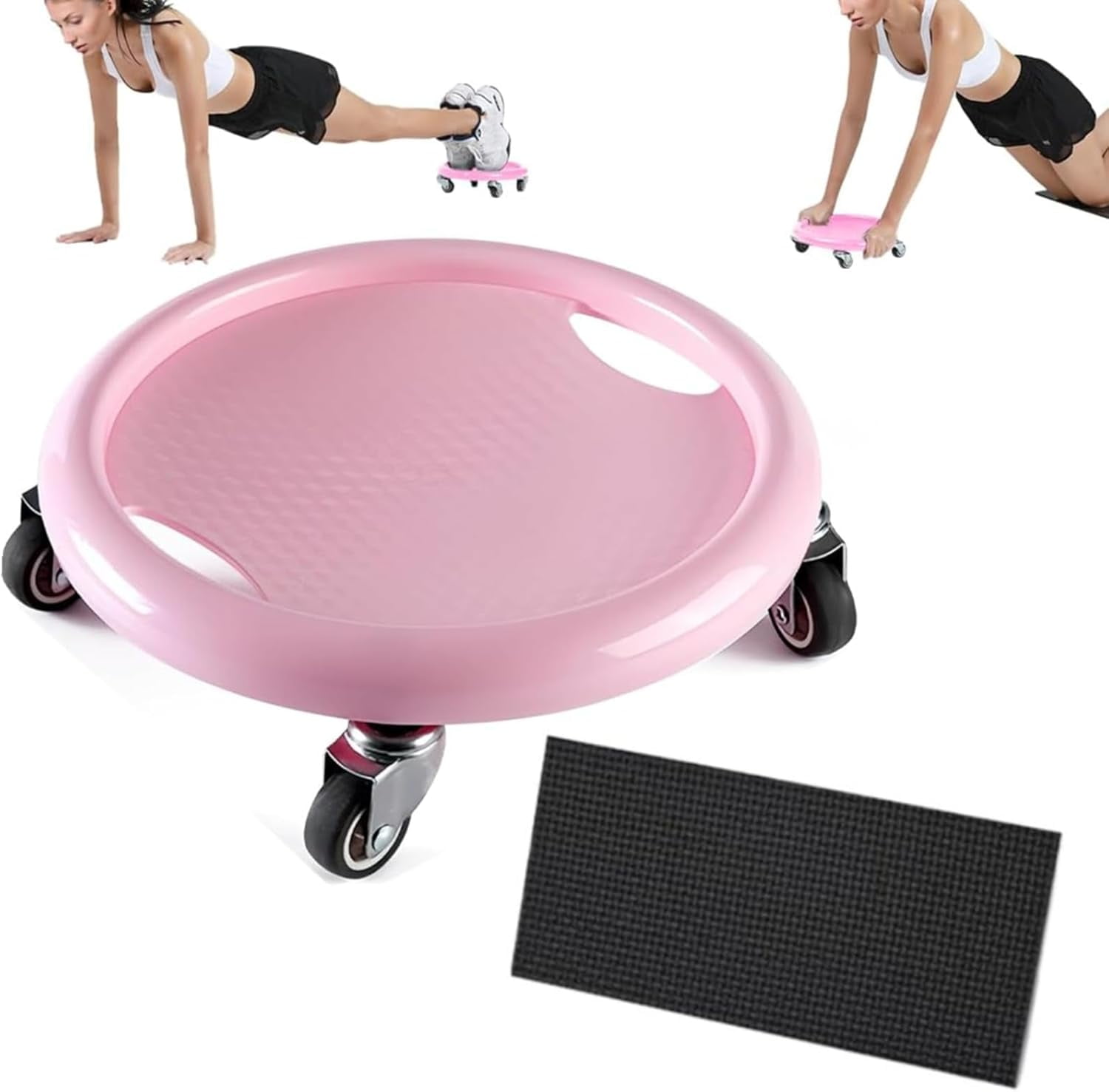 Abdominal Wheel Board with Mat, Multifunctional Ab Roller Wheel, 360 ...