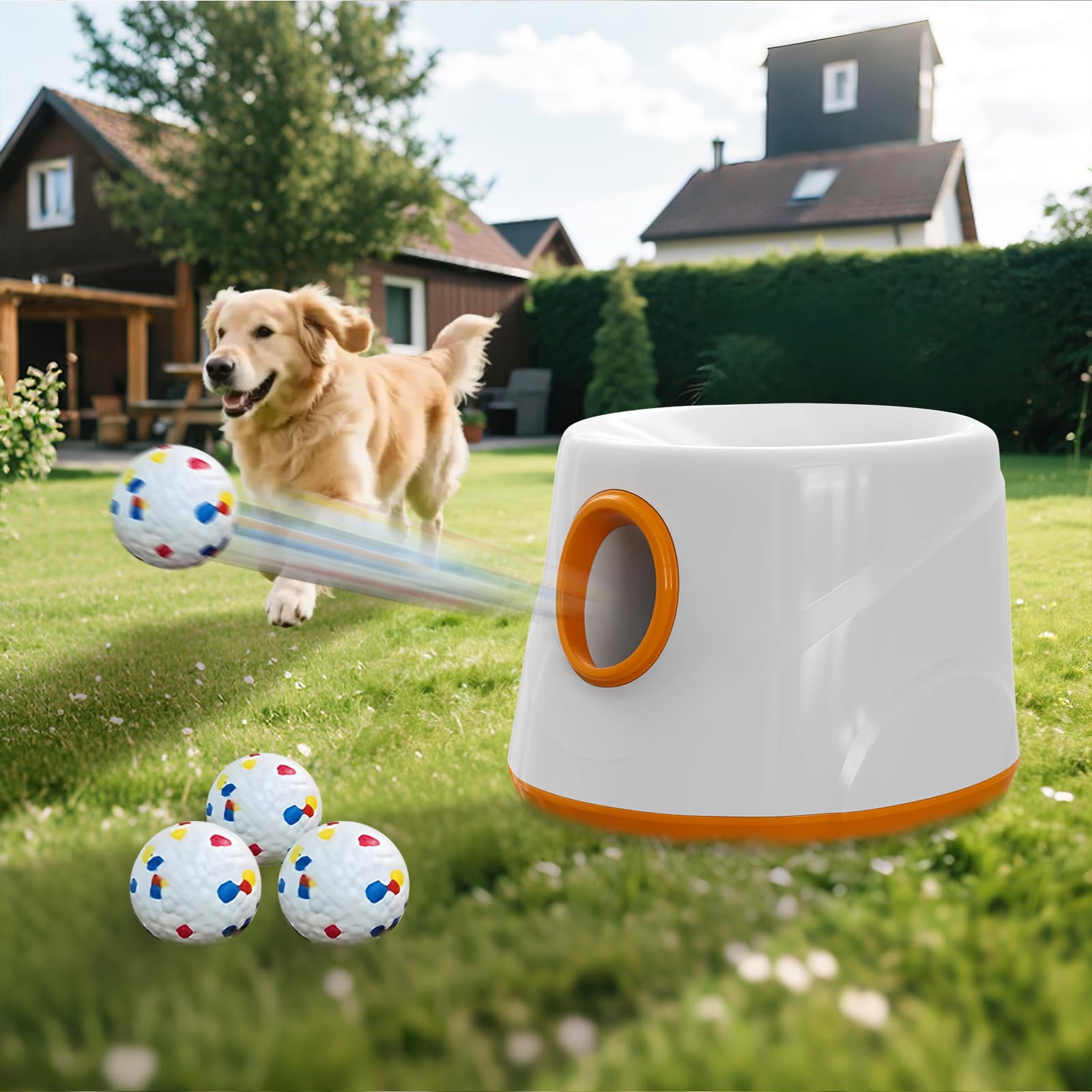 Abdtech Automatic Ball FEV6 Launcher for Dogs - Dog Ball Thrower ...