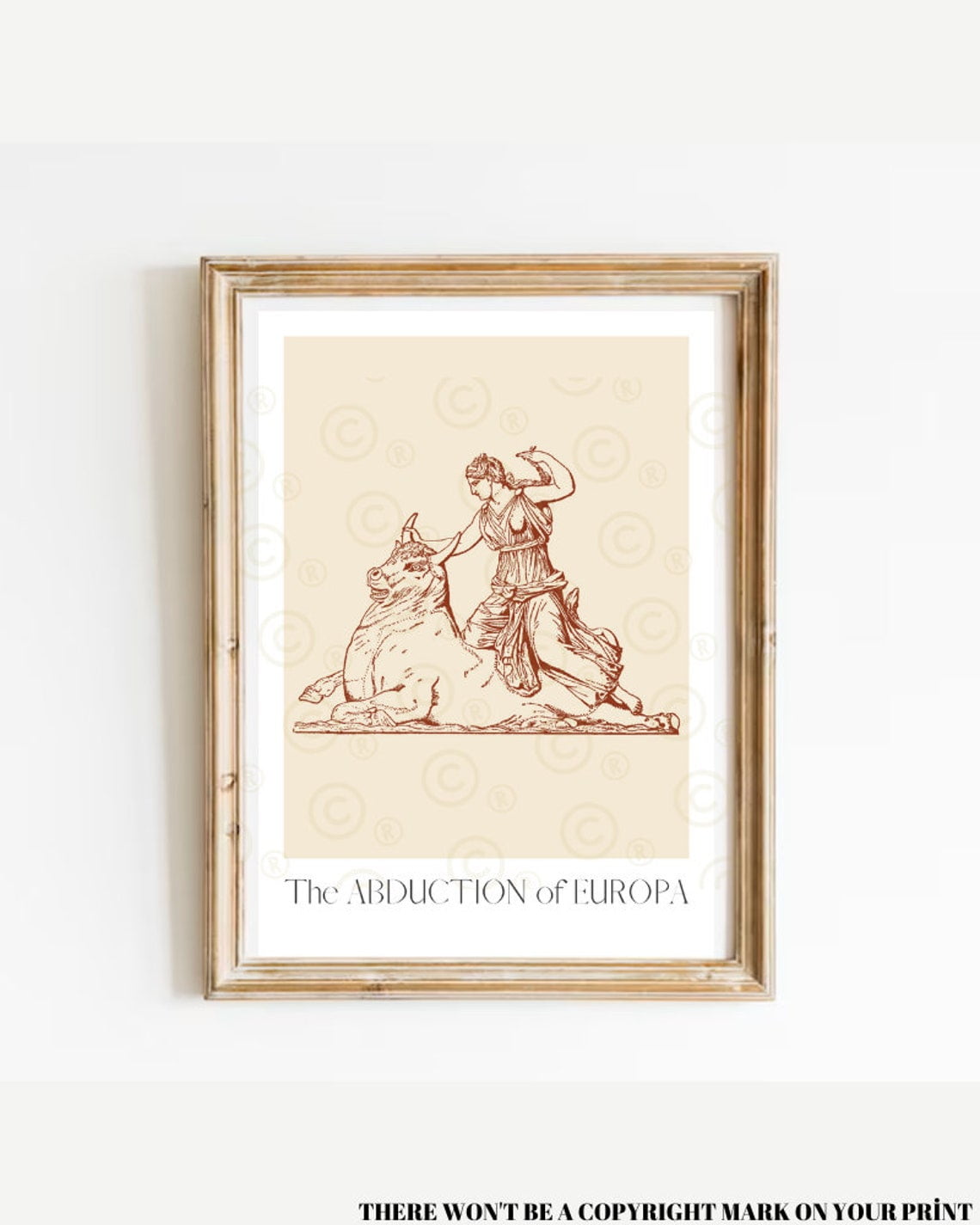 The Abduction Of Europa, Europa And Zeus, Greek Myth Wall Art, Myth ...