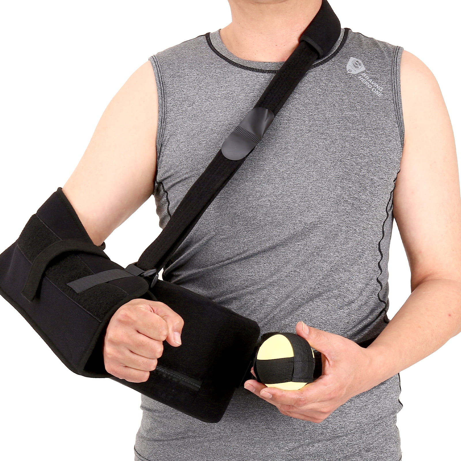 Abduction Sling Immobilizer for Injury Support Pain Relief Arm Pillow ...