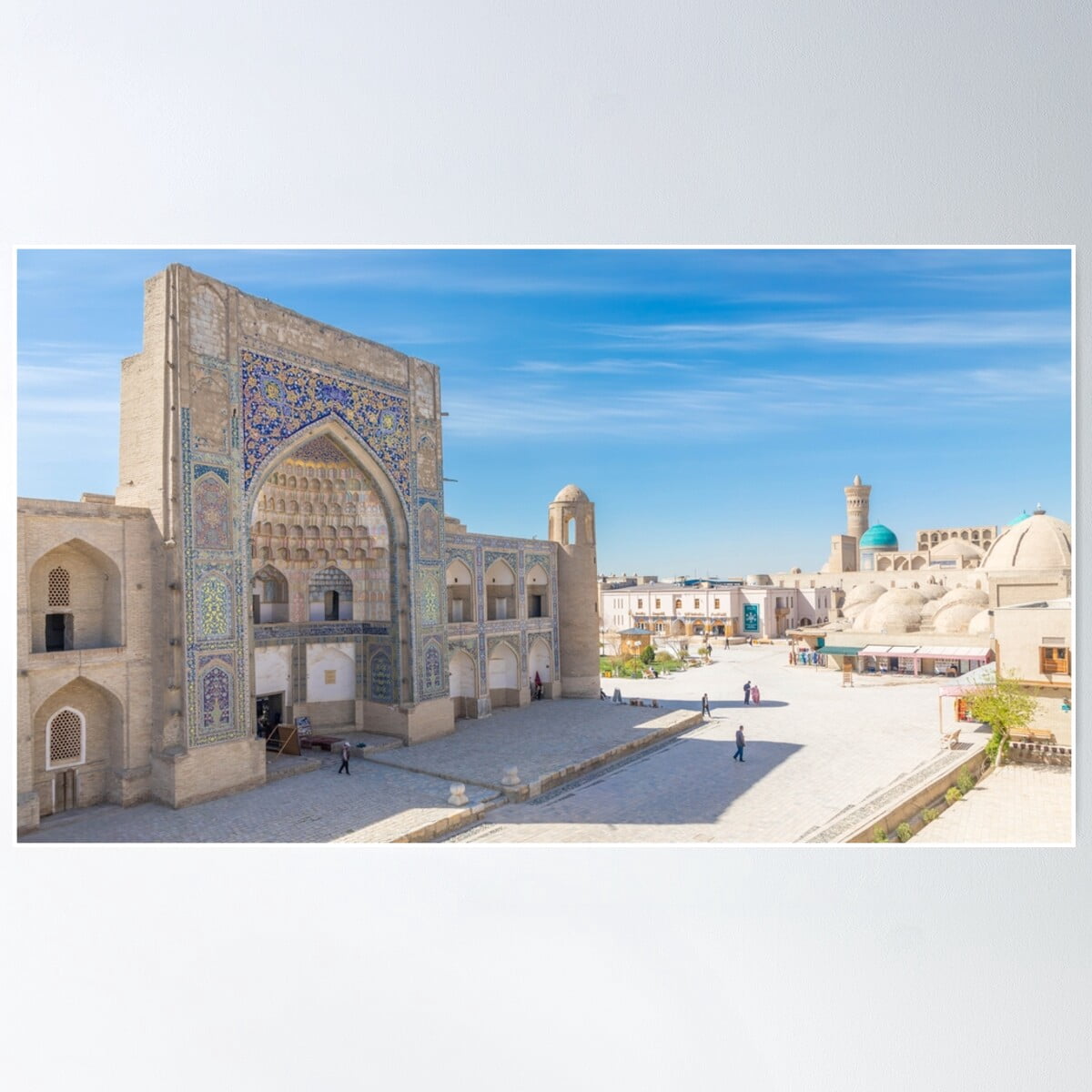 Abdulaziz - Khan Madrasah Bukhara Poster Wall Art, Modern Wall Decor ...