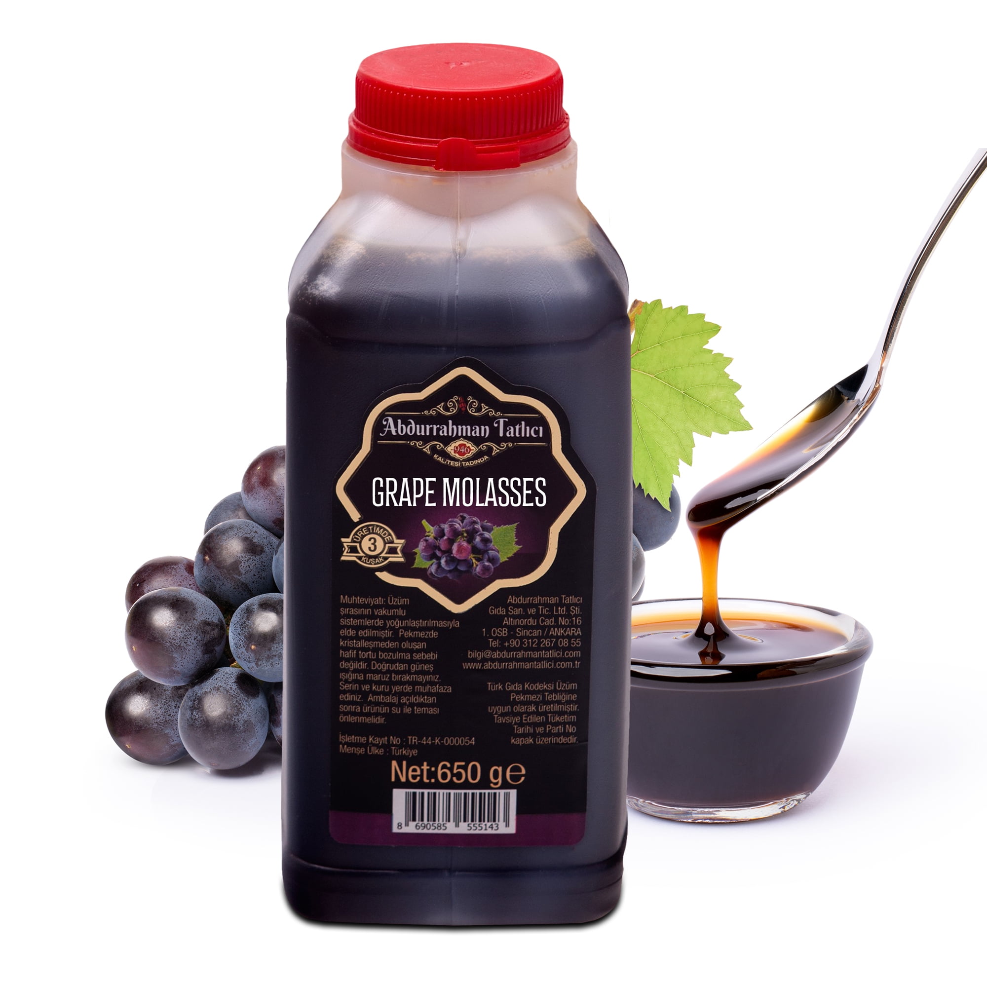 Abdurrahman Tatlıcı Grape Molasses, Uzum Pekmezi, Turkish Molasses, 1 ...