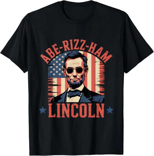 Abe-Rizz-Ham Lincoln 4Th Of July Patriotic Usa Flag T-Shirt - Walmart.com