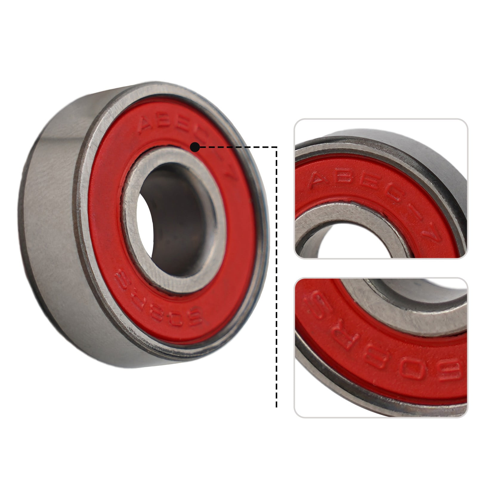 Abec-7/Abec-9 608 Skateboard Roller Steel Sealed Ball Bearings 8X22X7Mm - Walmart.com