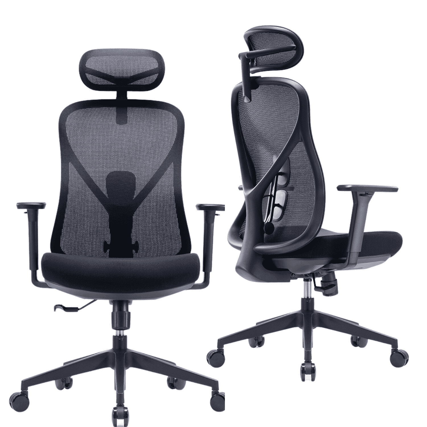 Abeeha Ergonomic Office Chair, Black – Molded Foam Seat, BIFMA Mesh ...