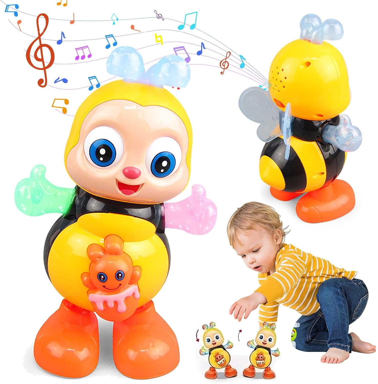 Abejita Chiquitita De Plim Juguete, Dancing Bee Toy with Music & LED ...