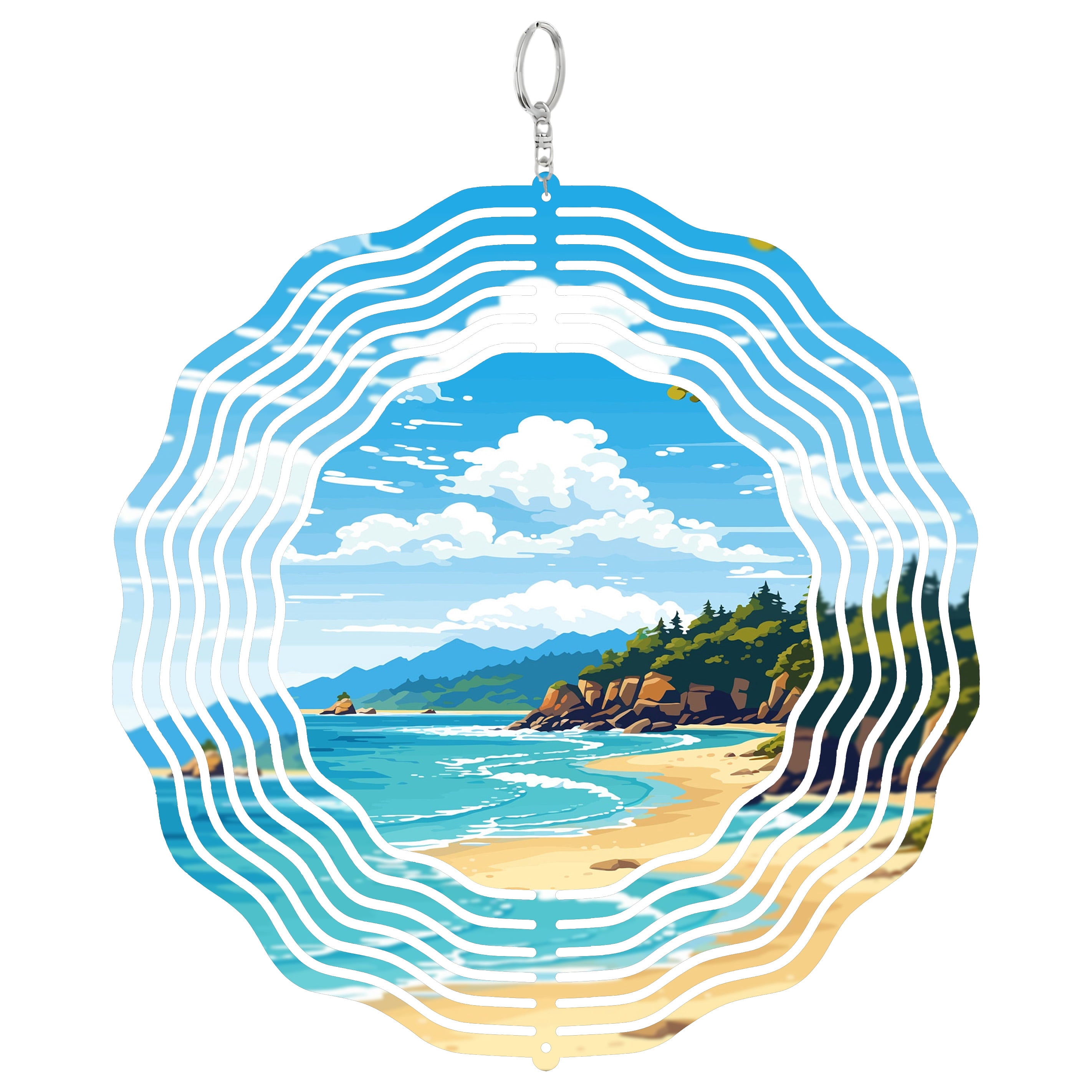 Abel Tasman Park NZ 3D Wind Spinner Kinetic Stainless Steel - Walmart.com