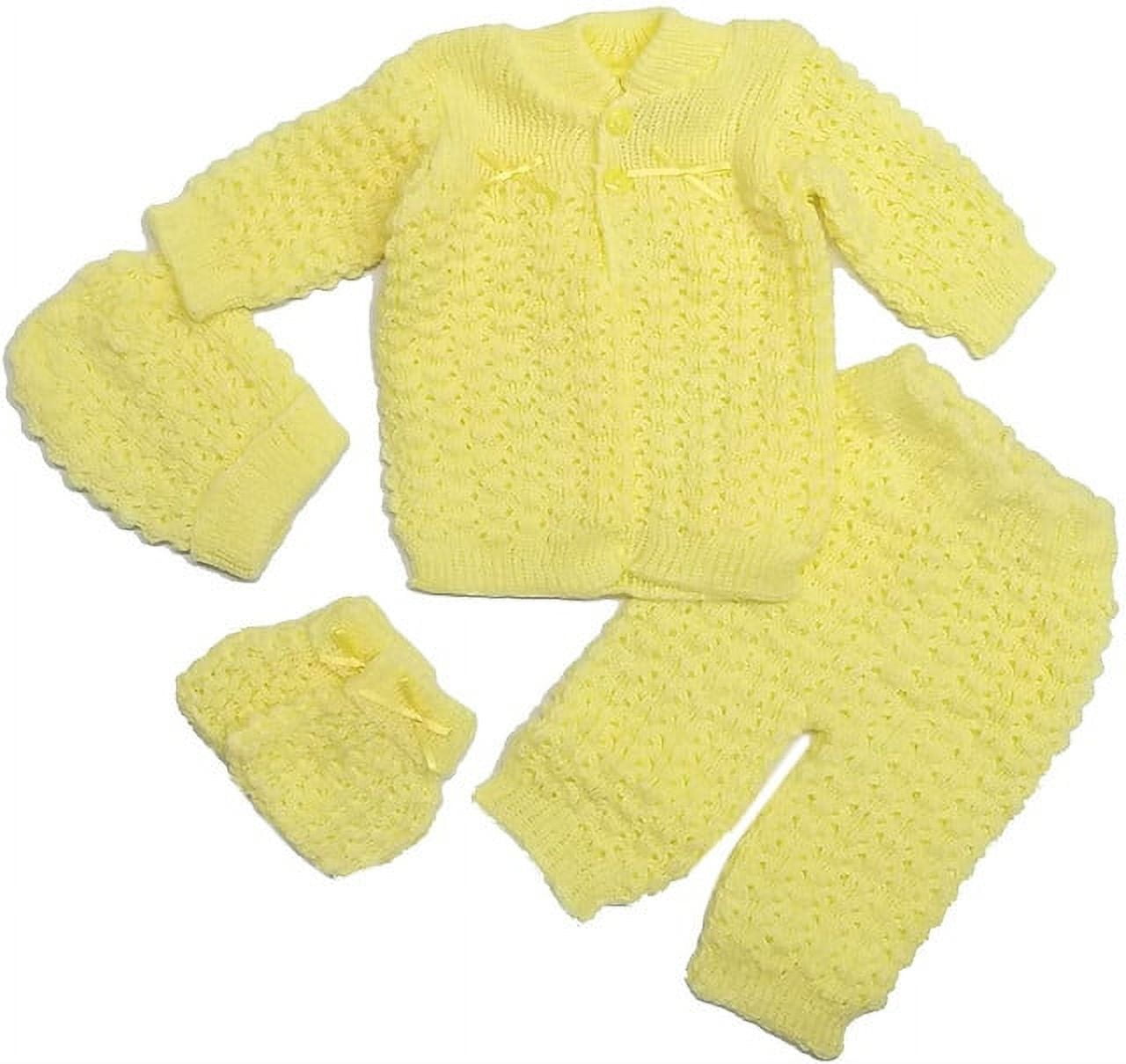 Abelito Baby's Four Piece Crochet Outfit Set - Walmart.com