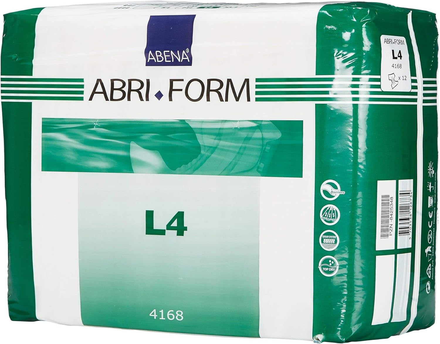 Abena Abri-Form Comfort L4 Adult Incontinence Brief L Heavy Absorbency ...
