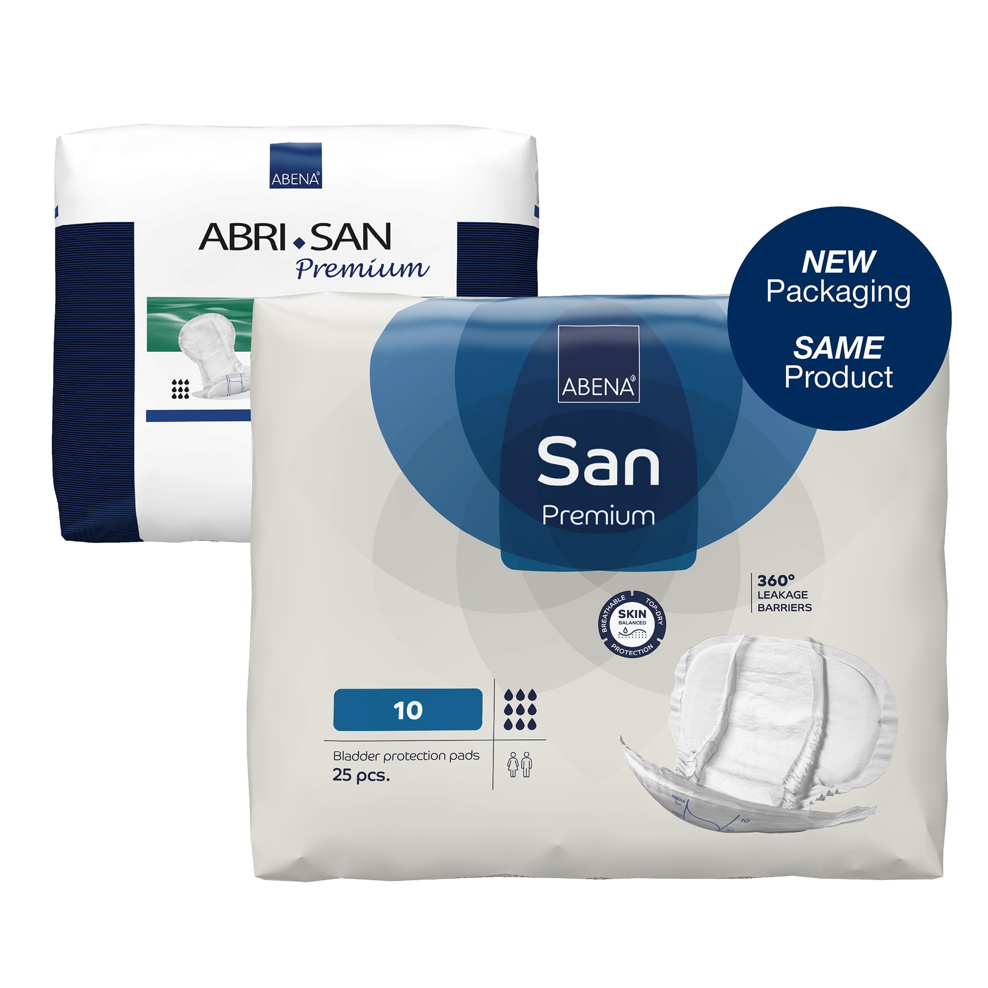Abena Abri-San Premium Incontinence Pads, Level 10, Heavy Absorbency ...