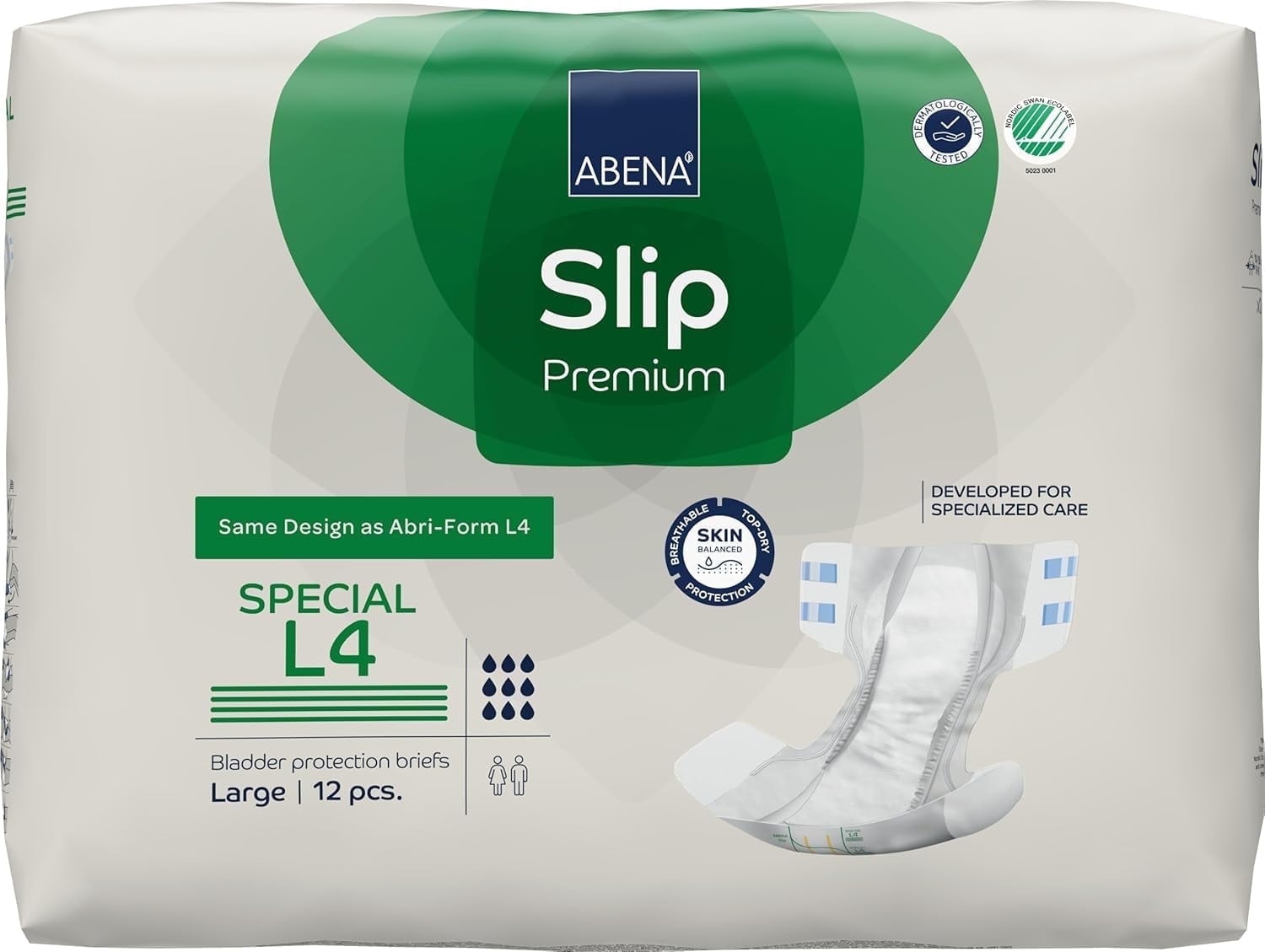Abena Classic Design Adult Diapers, Slip Special Premium Incontinence Briefs, Heavy Absorbency ...