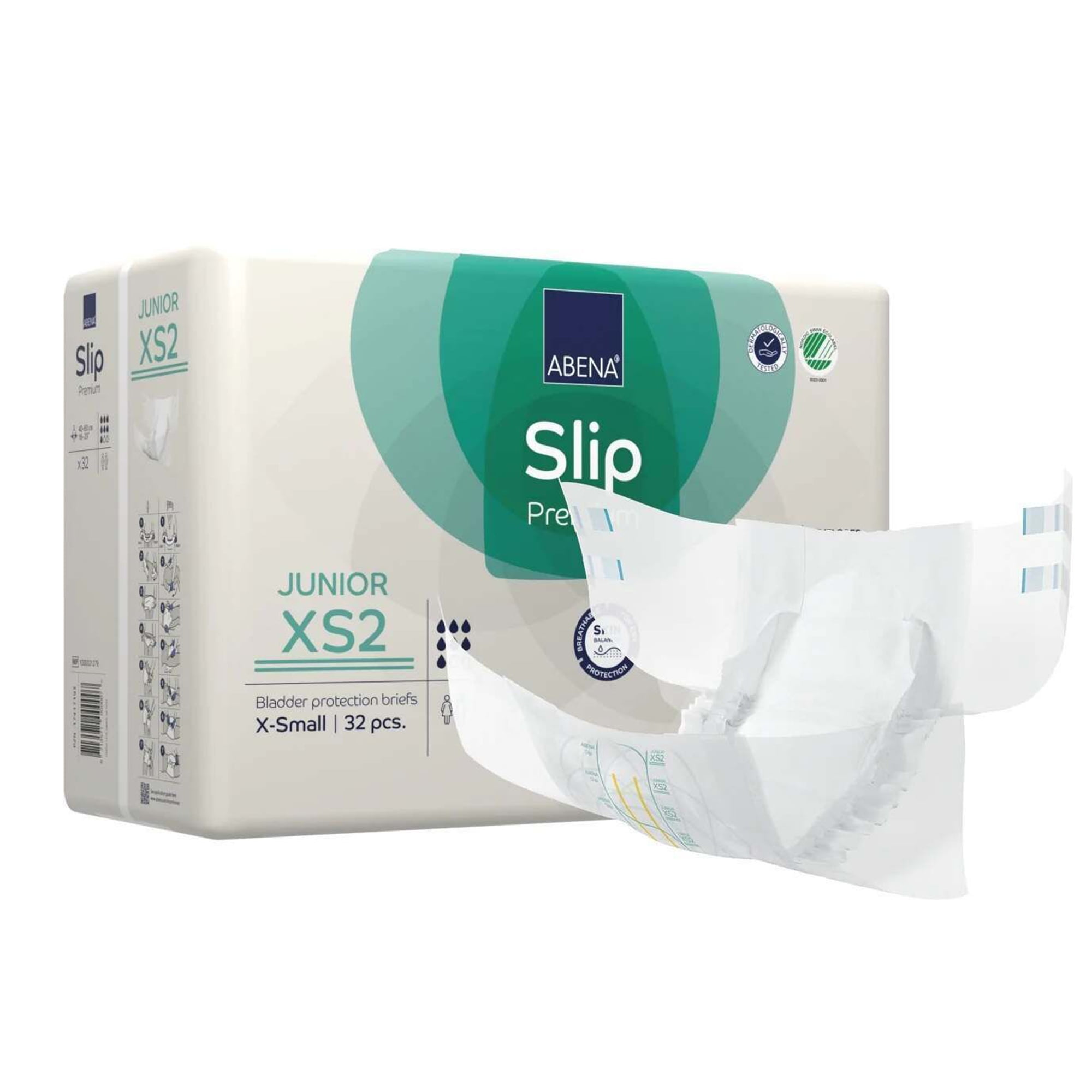 Abena Slip Premium Junior XS2, Heavy Absorbency Youth Incontinence ...
