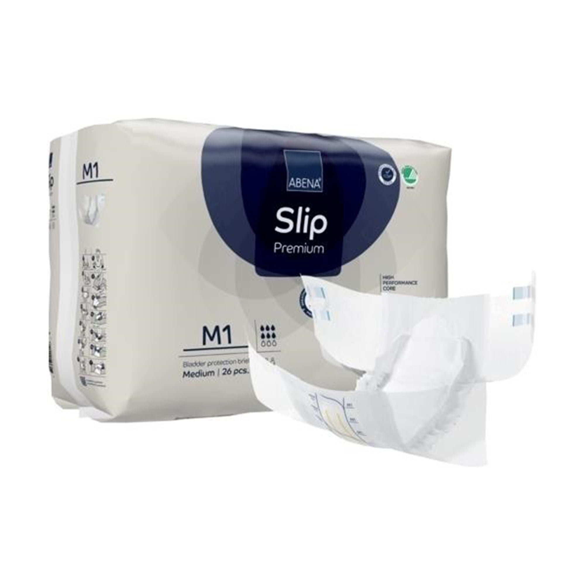 Abena Slip Premium M1 Adult Incontinence Brief M Heavy Absorbency ...