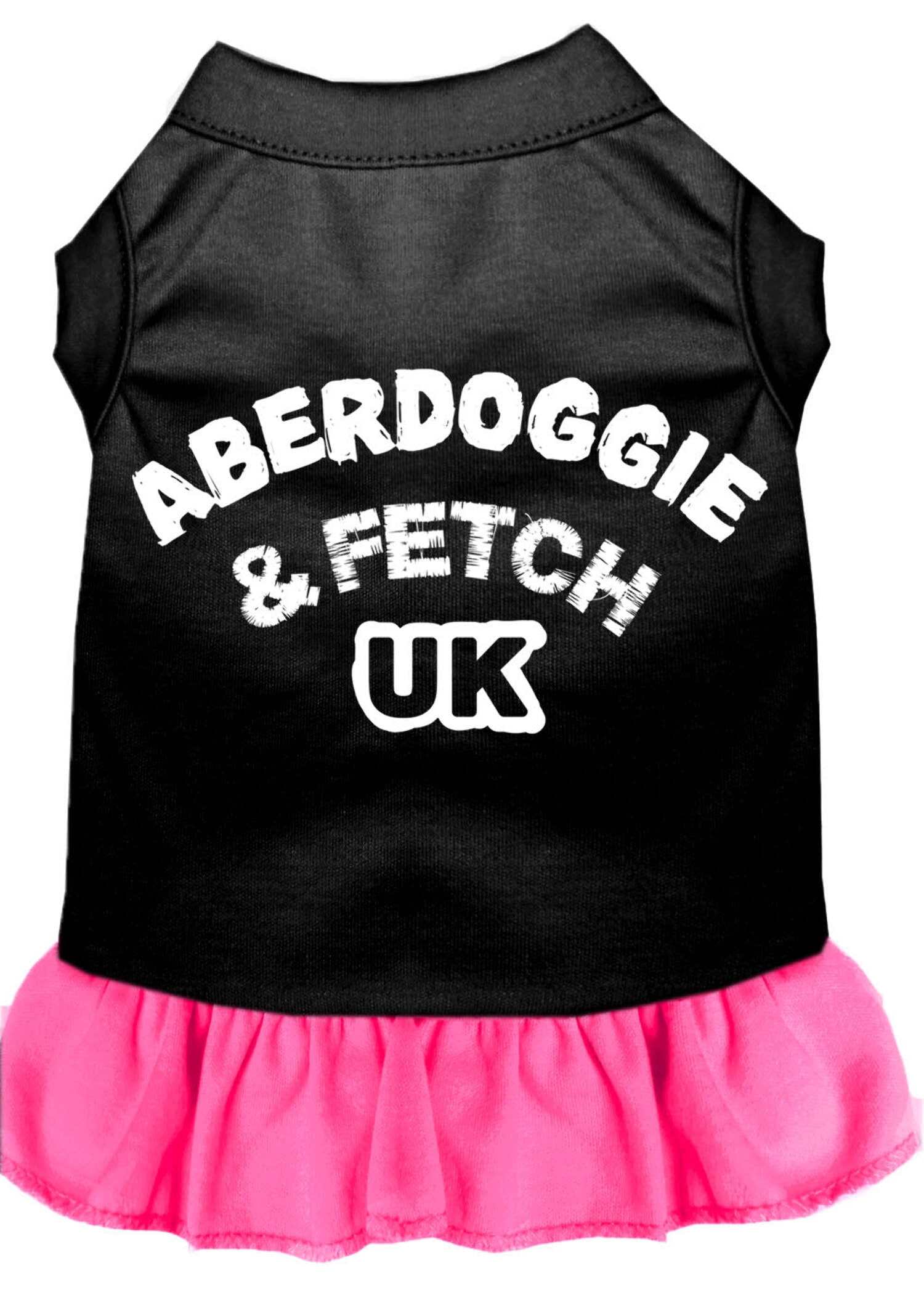Dog Dress, Dog Dress, Screen Printed, "Aberdoggie Fetch UK" - Walmart.com