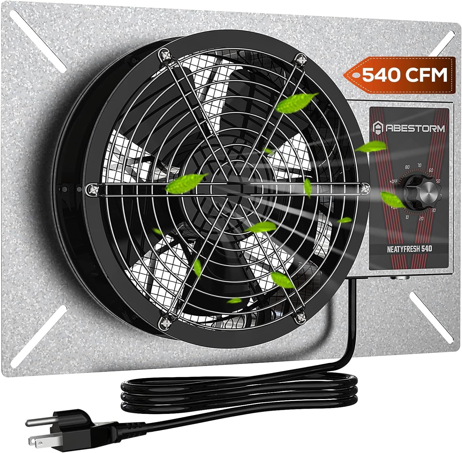 Abestorm 540CFM Crawlspace Ventilation Fan w/ Humidistat Thermostat, IP ...