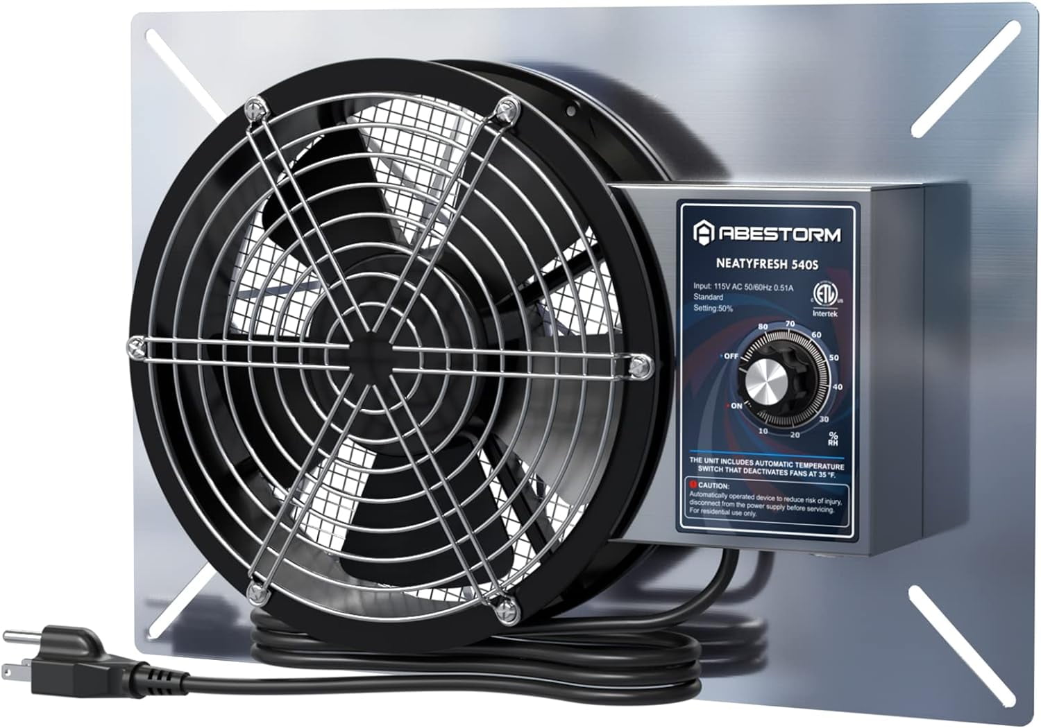 Abestorm Crawlspace Ventilation Fans 540CFM IP-55 Grade Basements Vent ...