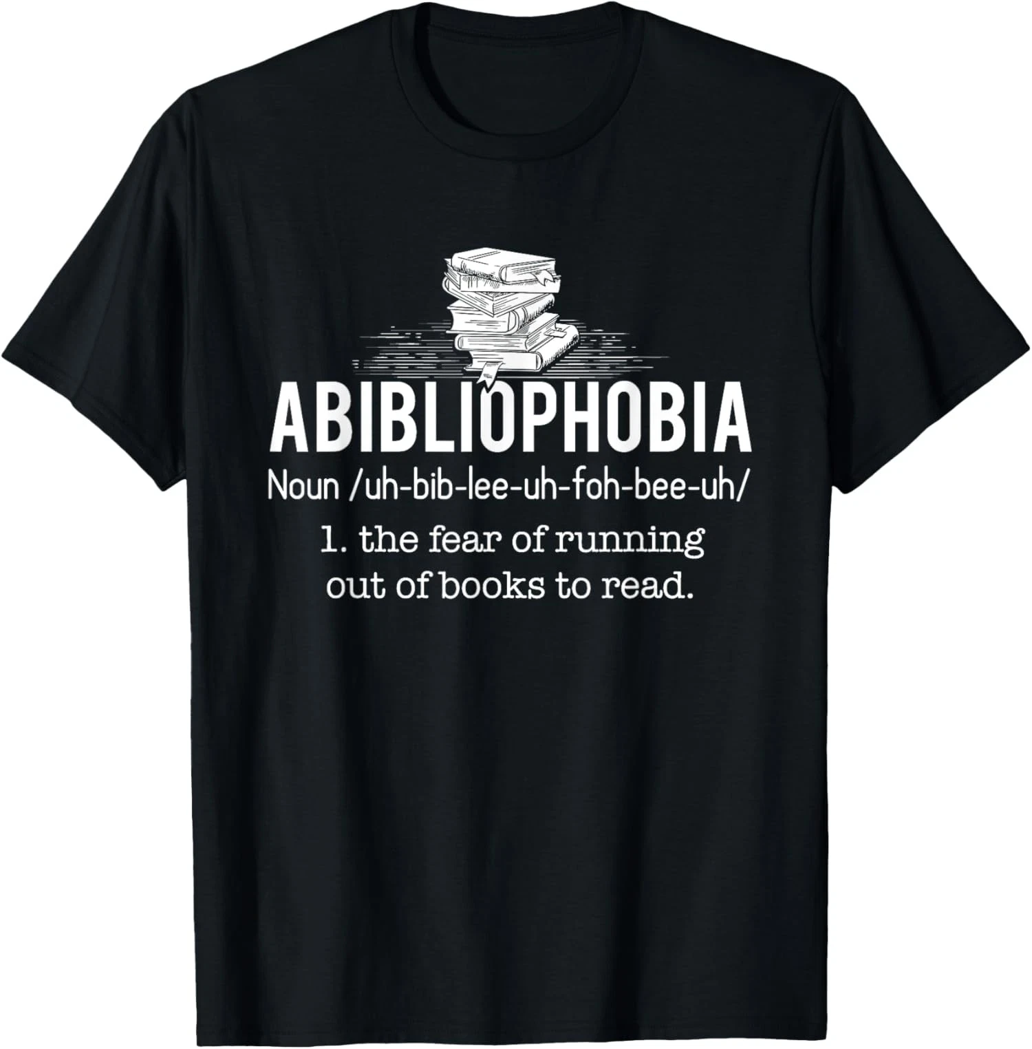 Abibliophobia Funny Reading Bookworm Reader Gift Librarian Humor Art ...