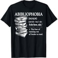 Abibliophobia Reading Bookworm T-Shirt - Walmart.com