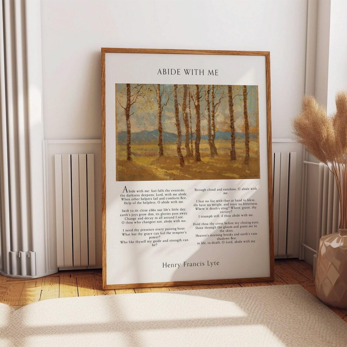 Abide With Me Nature-Inspired Music Sheet Poster - Harmony And Faith ...