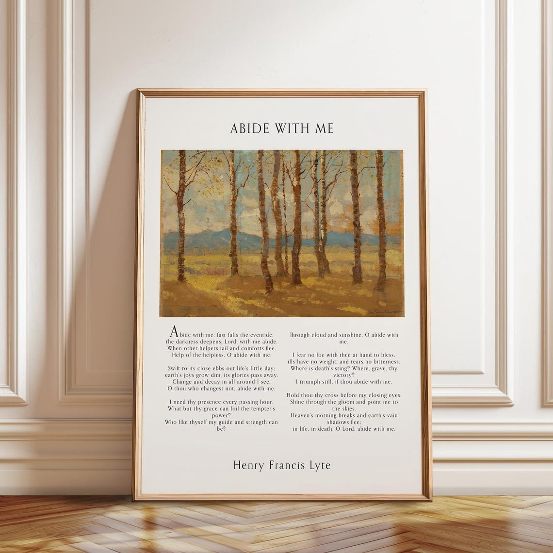 Abide With Me Hymn Nature Inspired Music Sheet Art Unframed Paper Print ...
