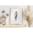 Abide With Me Jesus Embracing Woman Christian Art Bible Wall Print ...