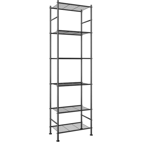 Abiglifty Storage Shelves, 6-Tier Metal Shelving, Closet Shelves with ...