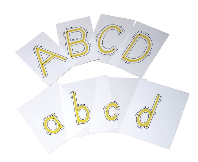 Abilitations Erasable Traceables, Upper/Lowercase Block Letters, Set of ...