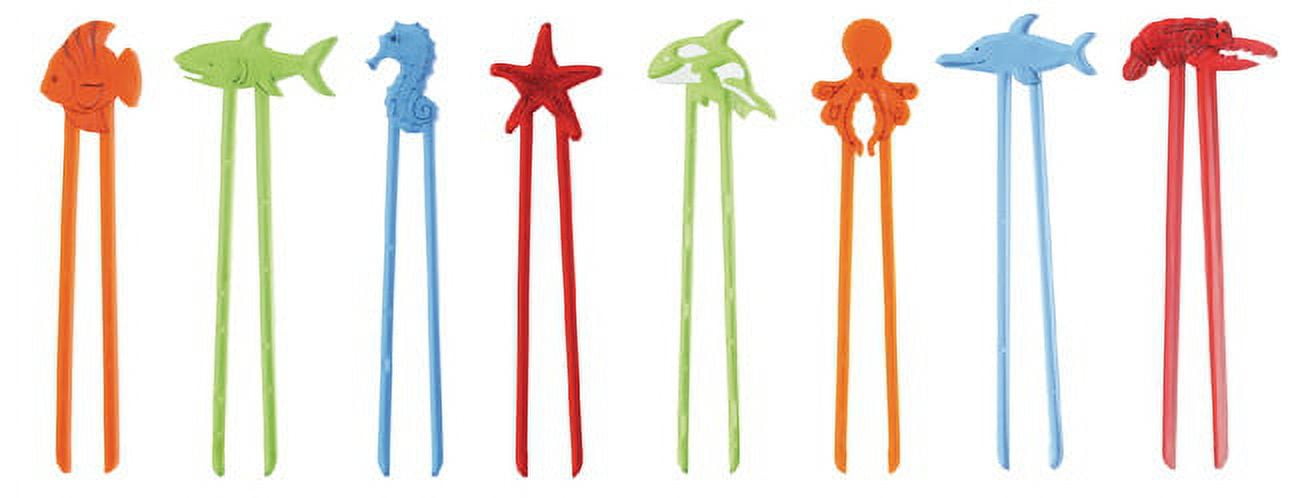 Abilitations Fish Sticks 1 Piece Chopsticks, Multiple Colors, Set of 48 ...