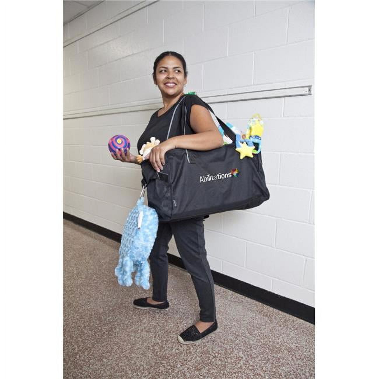 Abilitations Large Tote Bag - Black - 21 x 11 x 11 in. - Walmart.com