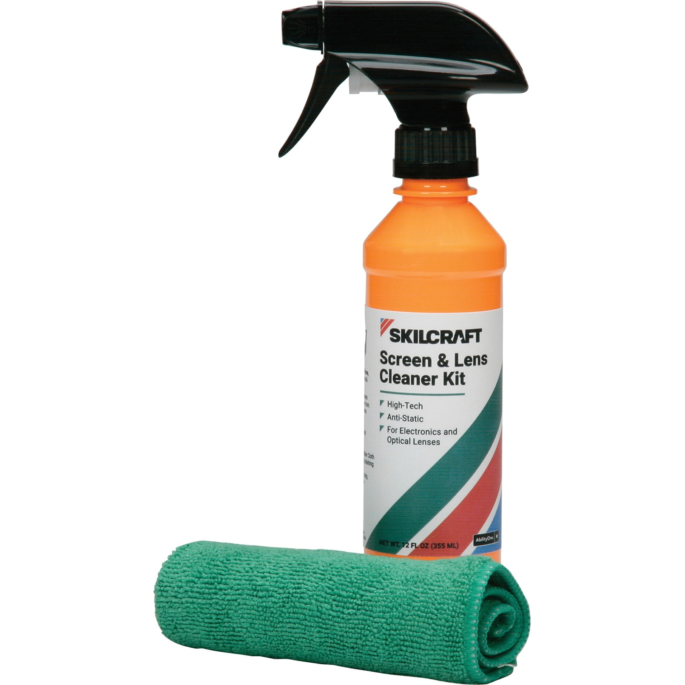 AbilityOne 6850016831761, SKILCRAFT Screen and Lens Cleaner Kit, 12 oz ...