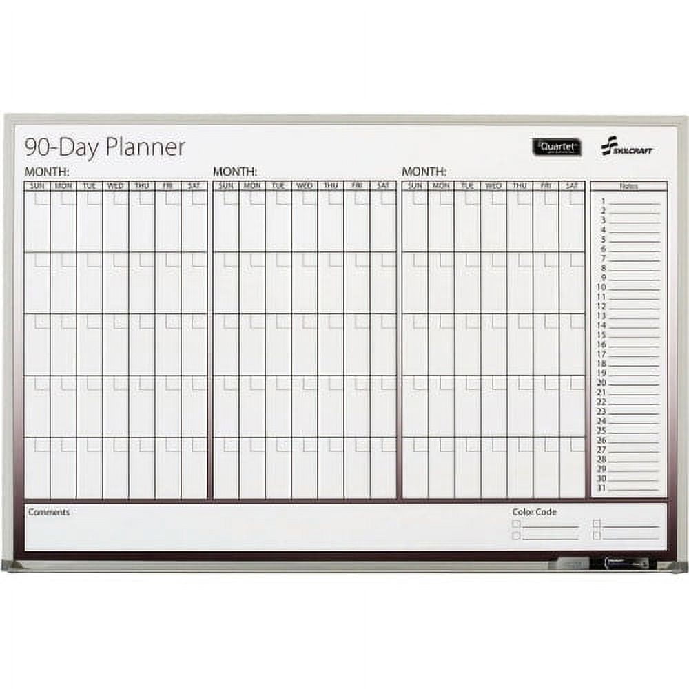 AbilityOne SKILCRAFT Aluminum Frame 90-day Planner Board, Each ...