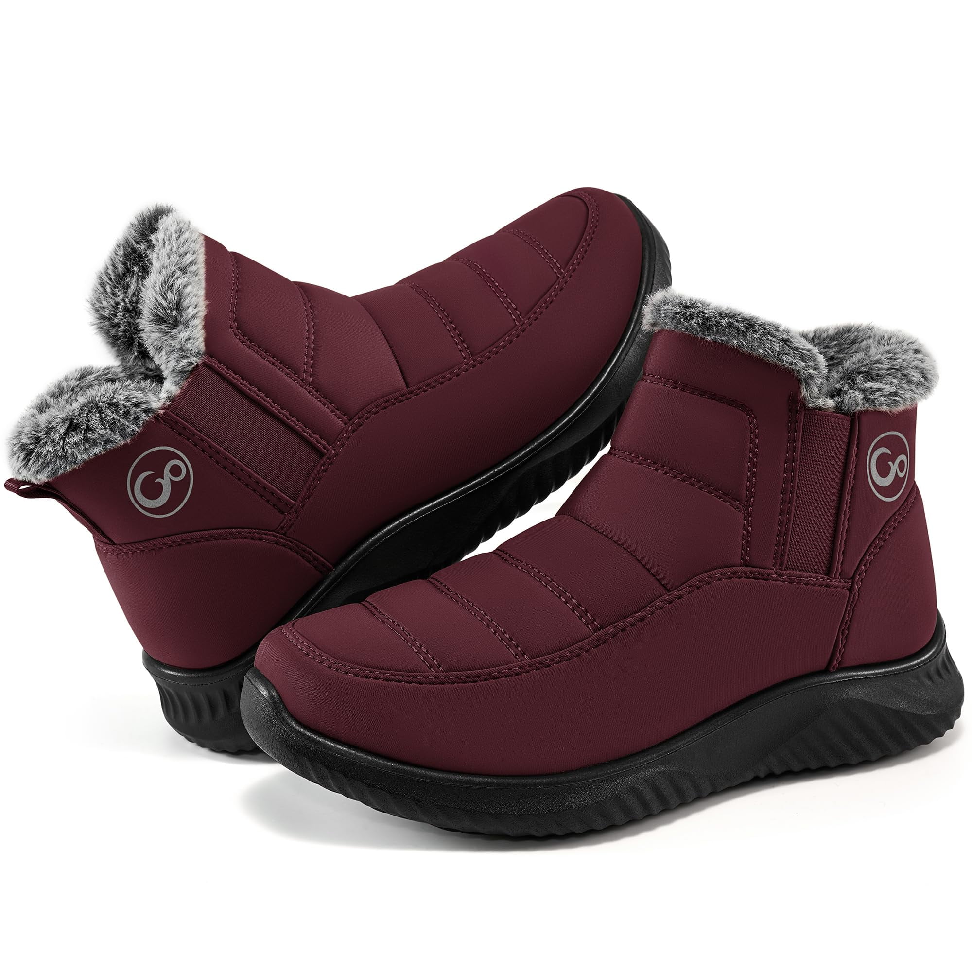 Ablanczoom, Snow Boots, with Warm Fuzzy Faux Fur, Women's Winter Shoes ...