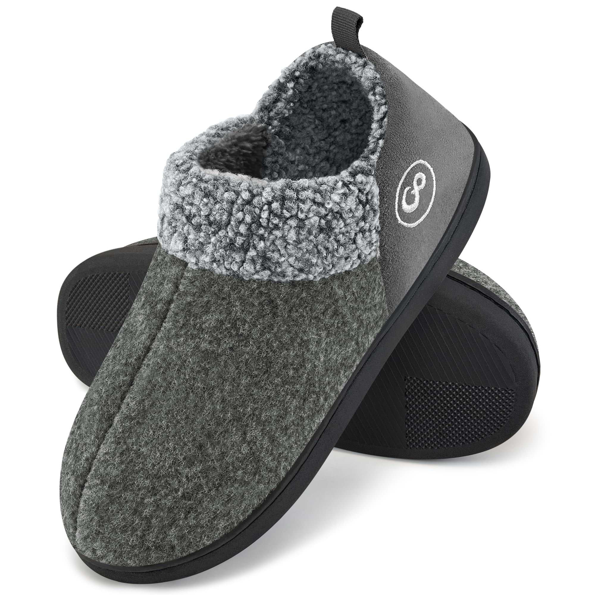 Ablanczoom Women & Men Slippers Comfy Memory Foam Houses Slippers Fuzzy ...